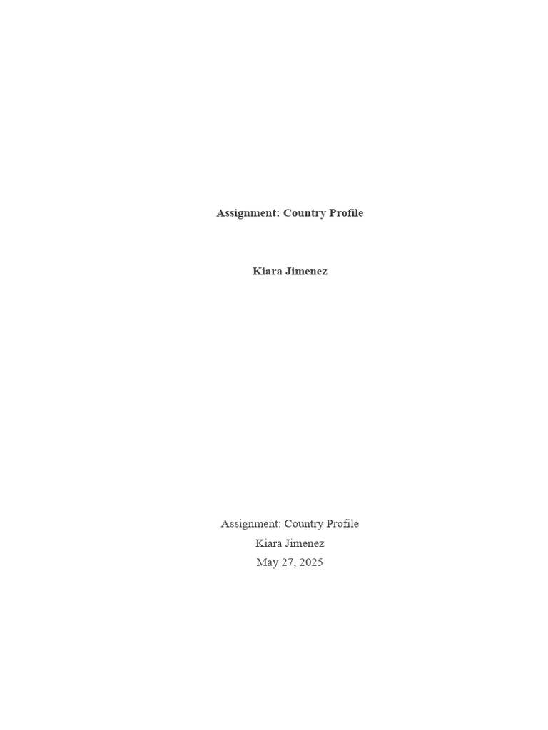 BBB4M. Carrillo. Assignment - Country Profile. Draft | PDF | Denmark ...