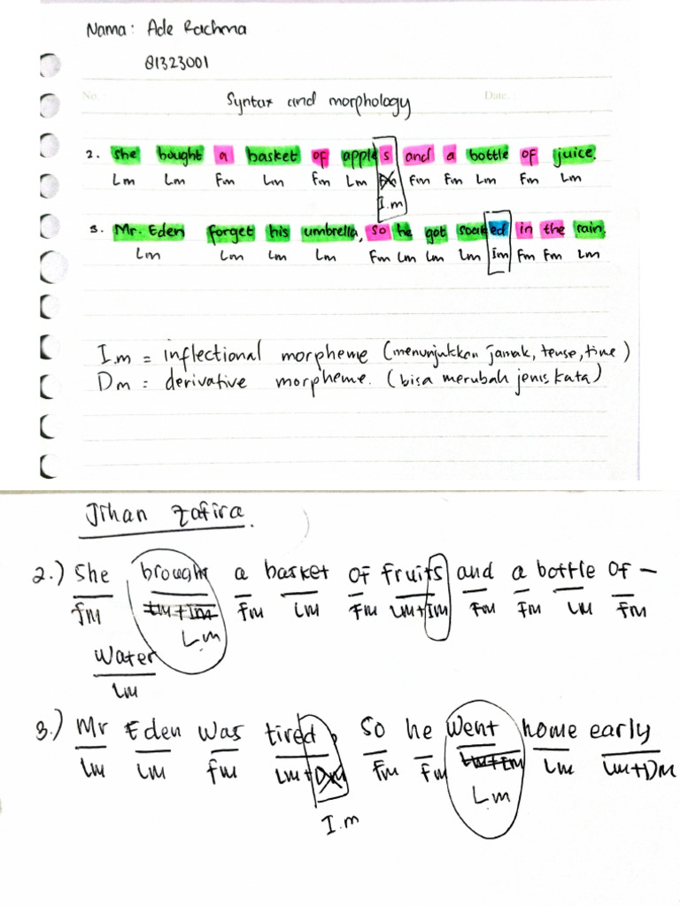review Morpheme Analysis | PDF