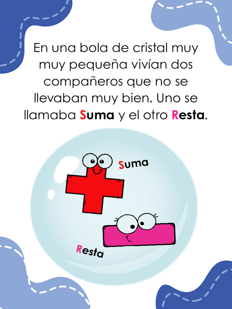Suma y Resta: Un Cuento de Amistad | PDF