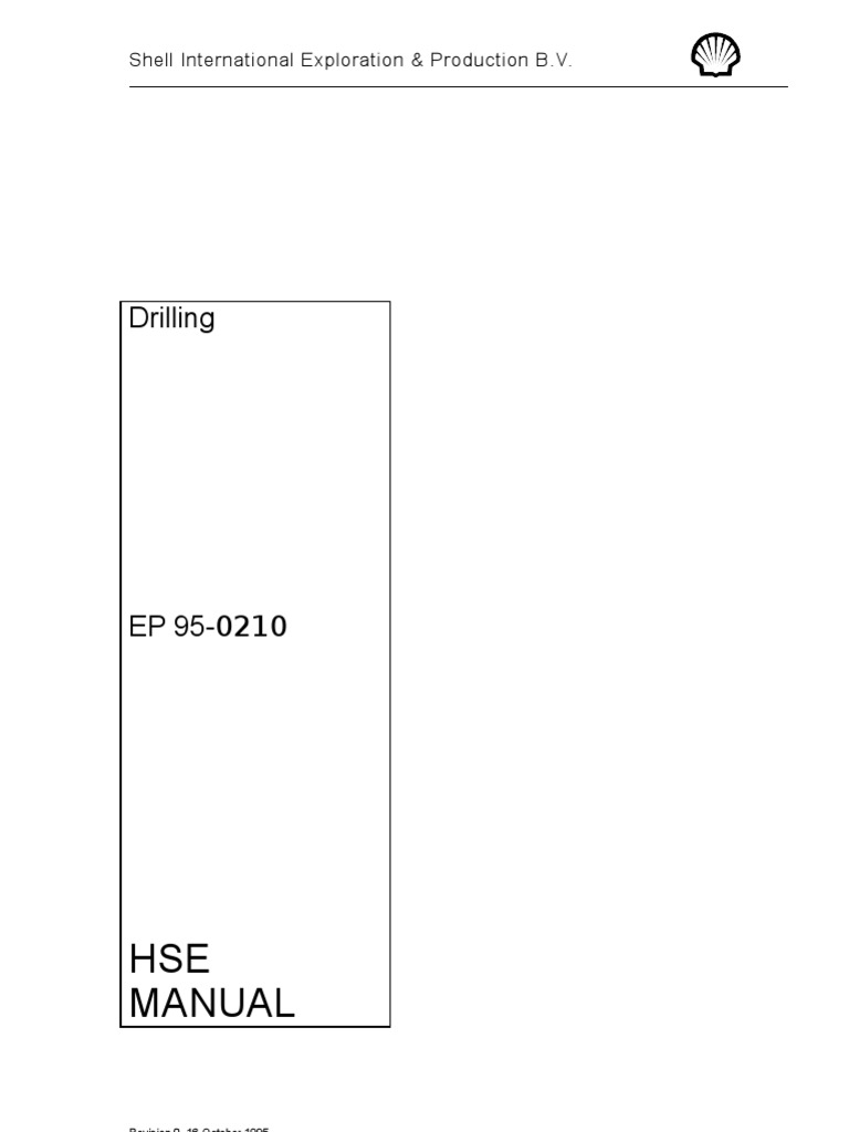 Shell Safety in Drilling Manual | PDF | Computers