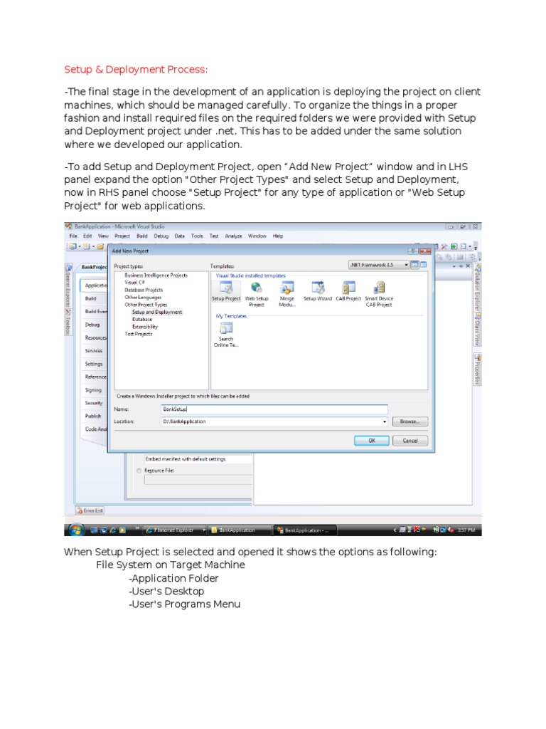 Setup & Deployment Process | PDF | Icon (Computing) | Graphical User Interfaces