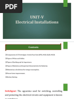 Unit 5 Electrical Installatio | PDF | Rechargeable Battery | Fuse (Electrical)