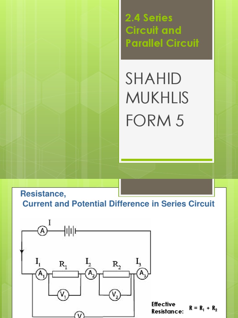 2.4 Series Circuit and Parallel Circuit | Series And Parallel Circuits ...