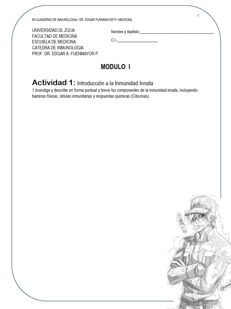 Modulo I Inmunidad Innata y Antigenos | PDF | Sistema inmune | Inmunología