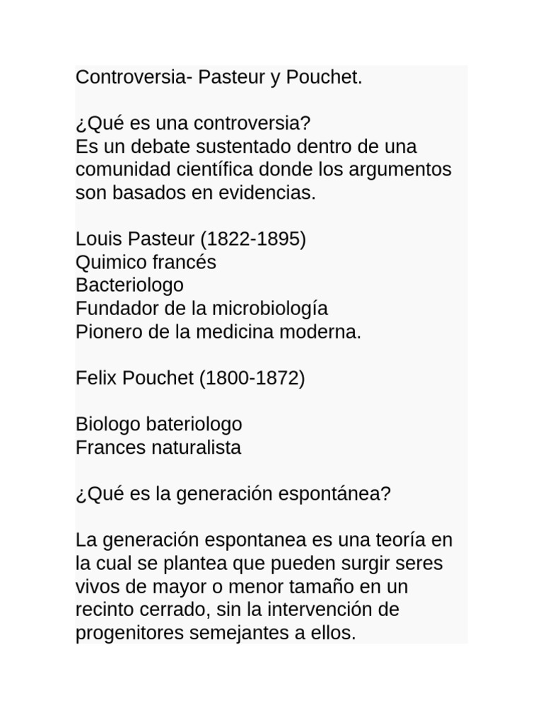 Pasteur y Pochet 2 | PDF