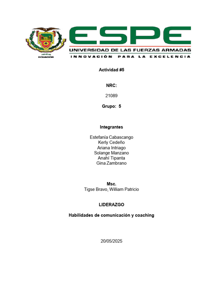 Act5.Grupo5.Liderazgo. | PDF