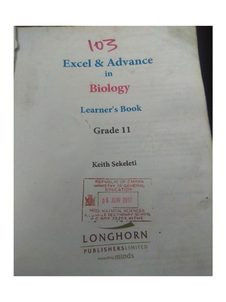 BIOLOGY G11 Excel & Advance | PDF