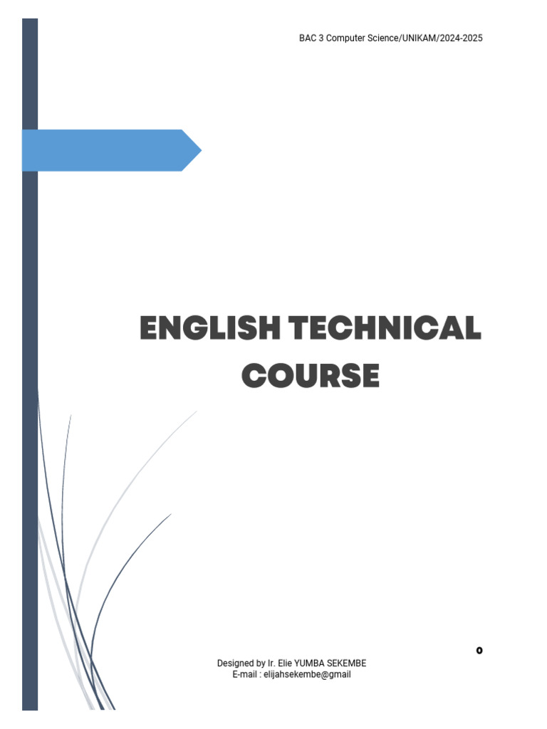 English Course Bac3 2025 | PDF | Computer Network | Databases