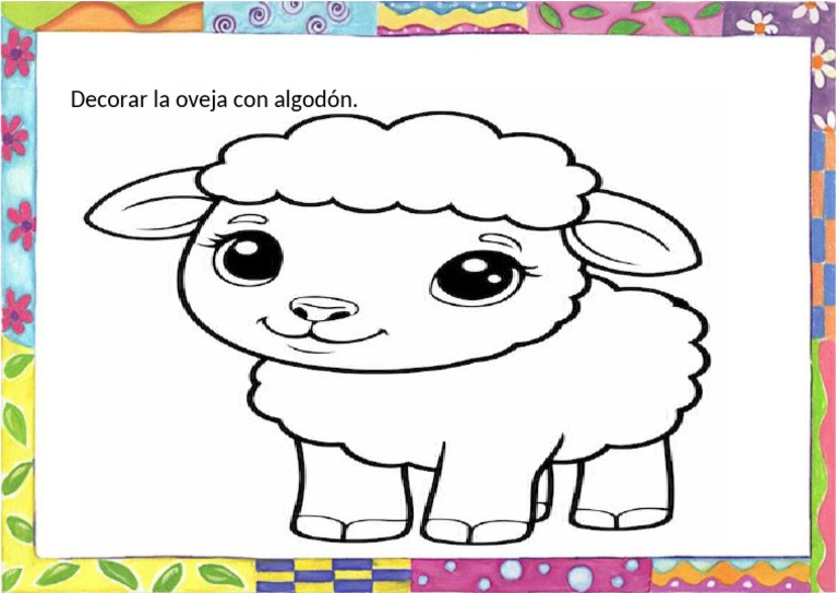 Decorar La Oveja Con Algodón | PDF