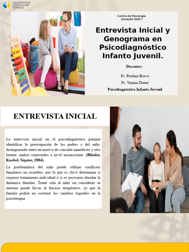 Clase 3 - Entrevista Inicial y Genograma - Tagged | PDF | Familia | Sicología