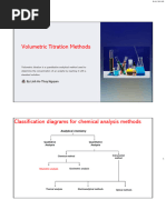 Titrimetric Methods of Analysis | PDF | Titration | Chemistry