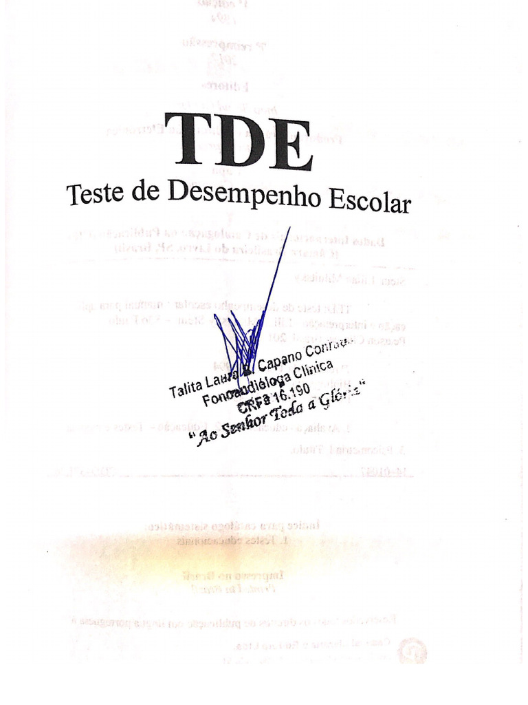 TDE manual | PDF
