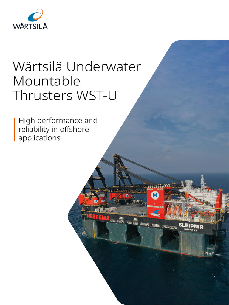 Wärtsilä Underwater Mountable Thrusters WST-U Leaflet | PDF | Rocket ...