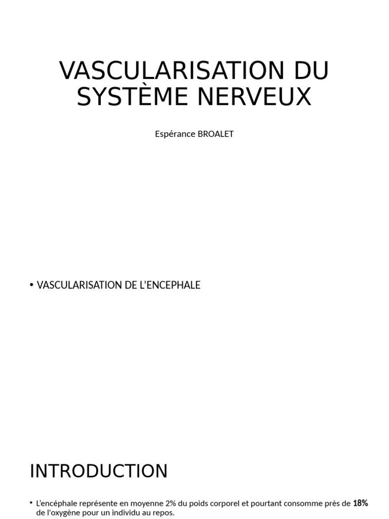 2021 Cours Vascularisation Du Sn | PDF | Circonvolution cérébrale ...