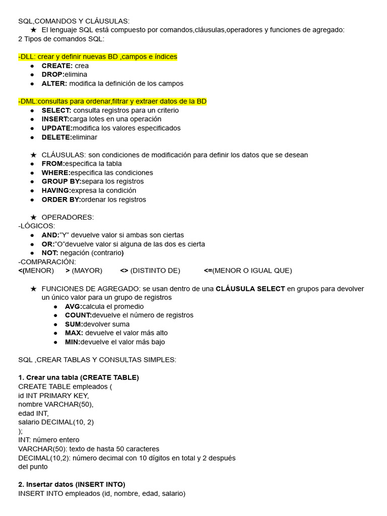 BD 3 Er Parcial | PDF | SQL | Recuperación de información