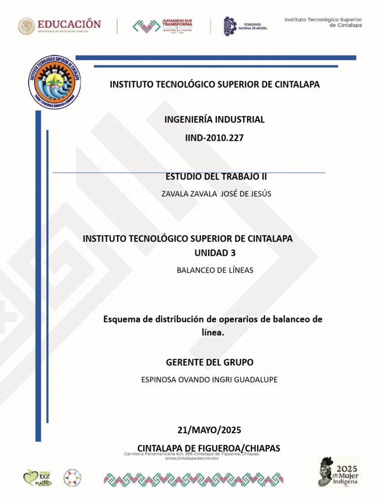 Diagrama de Balanceo de Linea | PDF | Flores | Morfología Vegetal