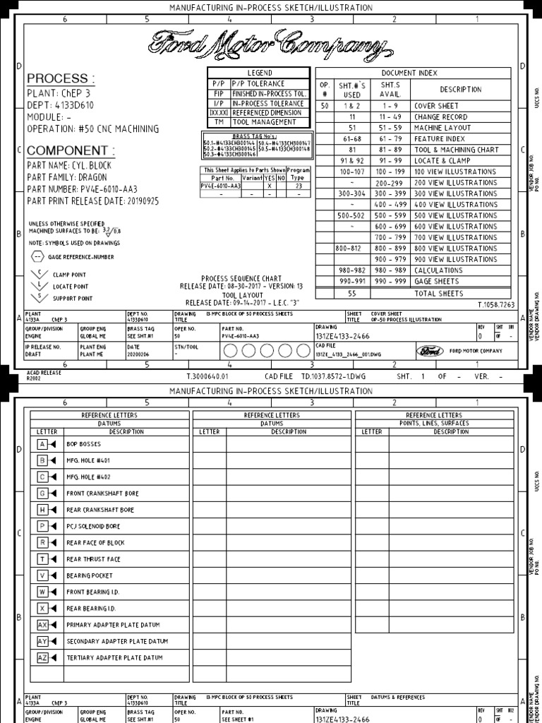 Op. 50 MPC Cyl - Block Process Sheets | PDF