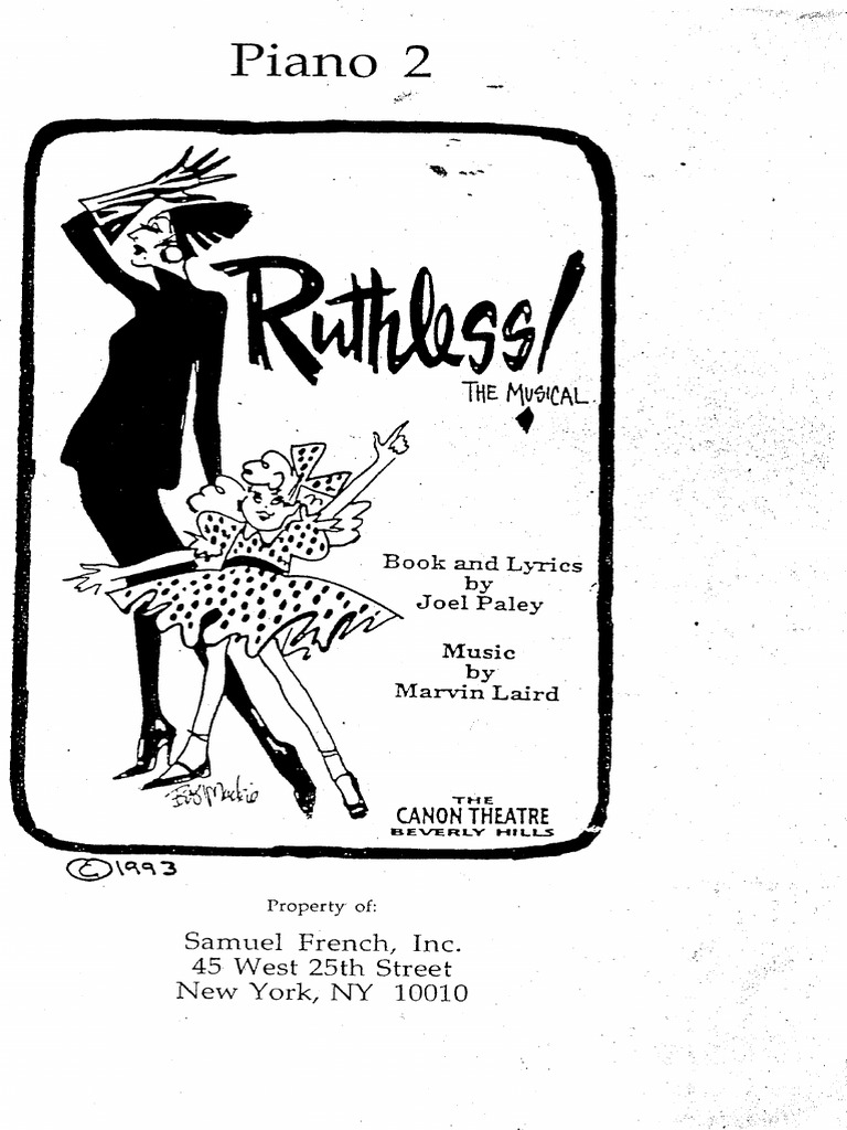 Ruthless - Piano 2 | PDF