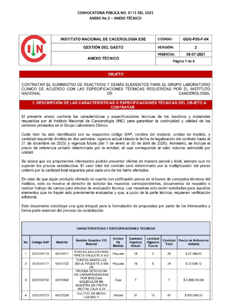 AnexoTecnicoUnificado GCC-3.1 2963 | PDF