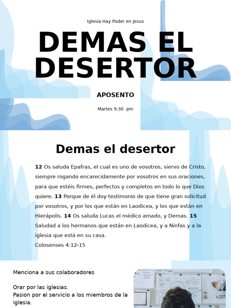 Demas El Desertor | PDF | Cristo (título) | Contenido del Nuevo Testamento
