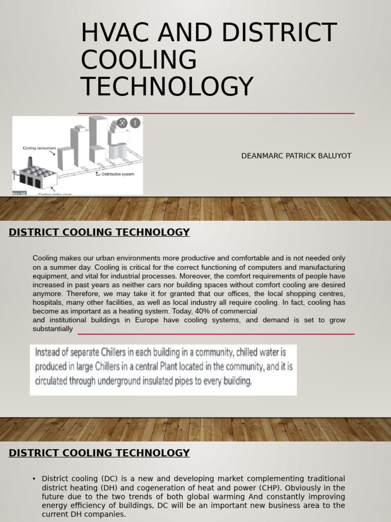 Topic No. 6 District Cooling Technology | PDF | Air Conditioning | Water