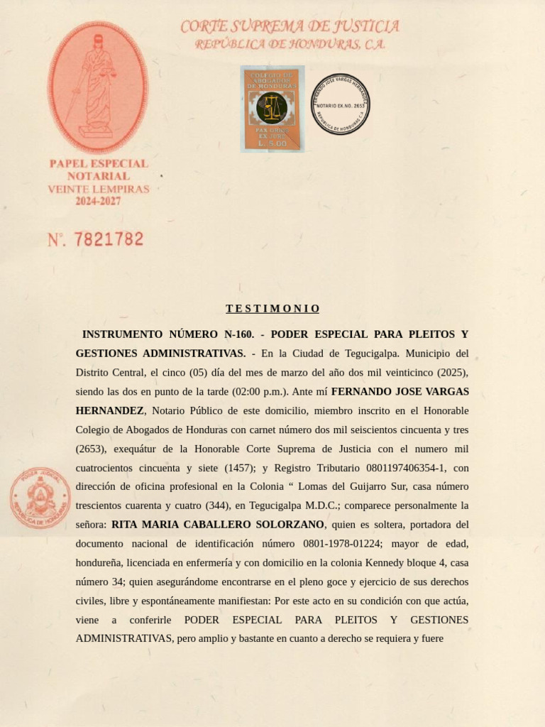 Poder para Pleitos Civil | PDF | Justicia | Crimen y violencia