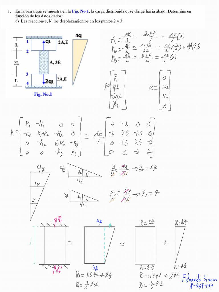 Problema 1 - Modelacion de Estructuras | PDF