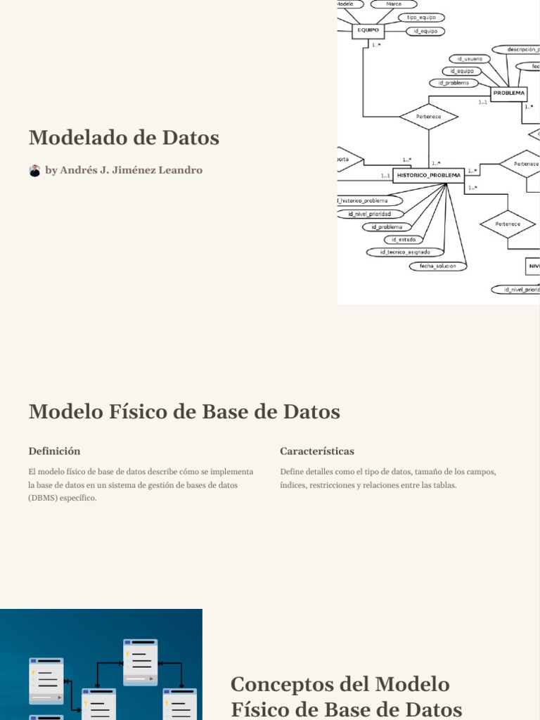 04 TEMA 2 Modelado-de-Datos | PDF | Bases de datos | Tipo de datos