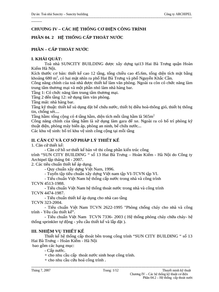 Phan 04.2 - He Thong Cap Thoat Nuoc | PDF