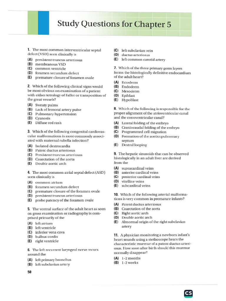Embryo Imp MCQs | PDF