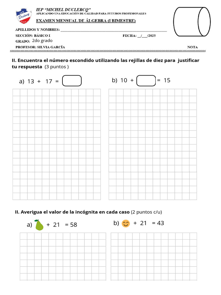 Algebra 2do Grado | PDF