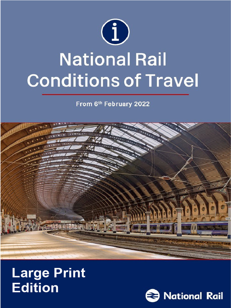 Large Print National Rail Conditions of Travel | PDF | Fare | Ticket ...