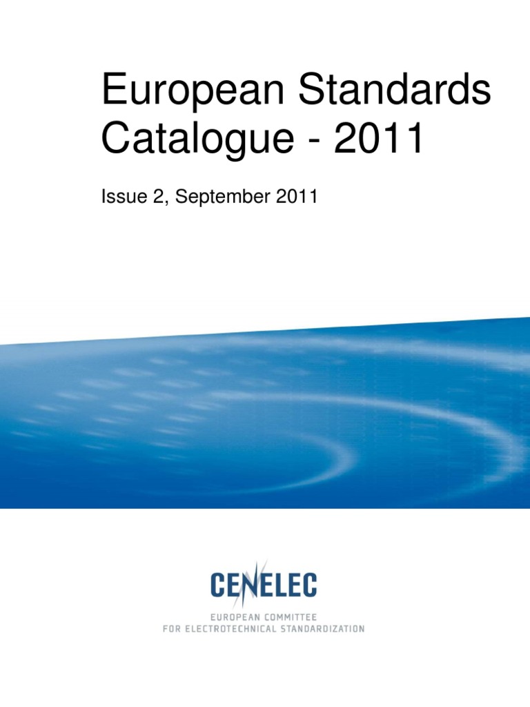 European Standards Catalogue - 2011: Issue 2, September 2011 | PDF ...