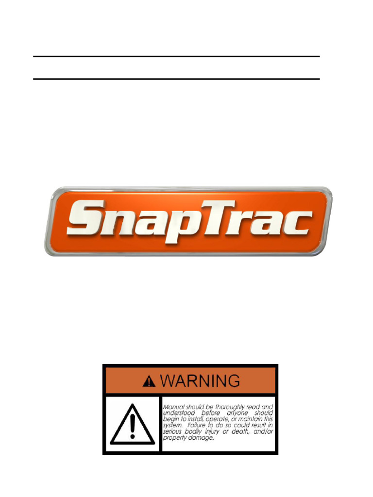 Kundel Industries-SnapTrac Installation Manual | PDF | Nut (Hardware ...