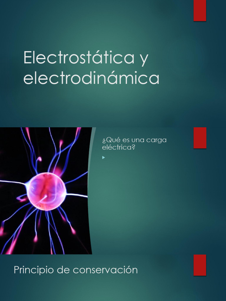 Electrostatica electrodinamica | PDF | Corriente eléctrica ...