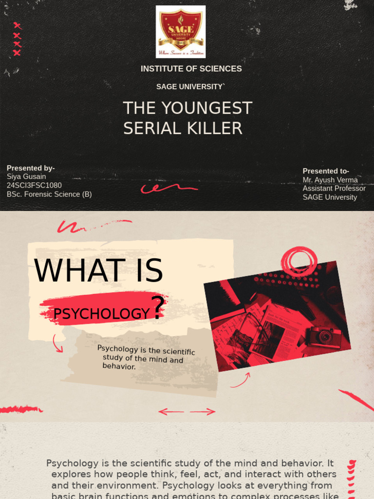 Case Study - The Youngest Serial Killer | PDF | Psychology | Serial Killer