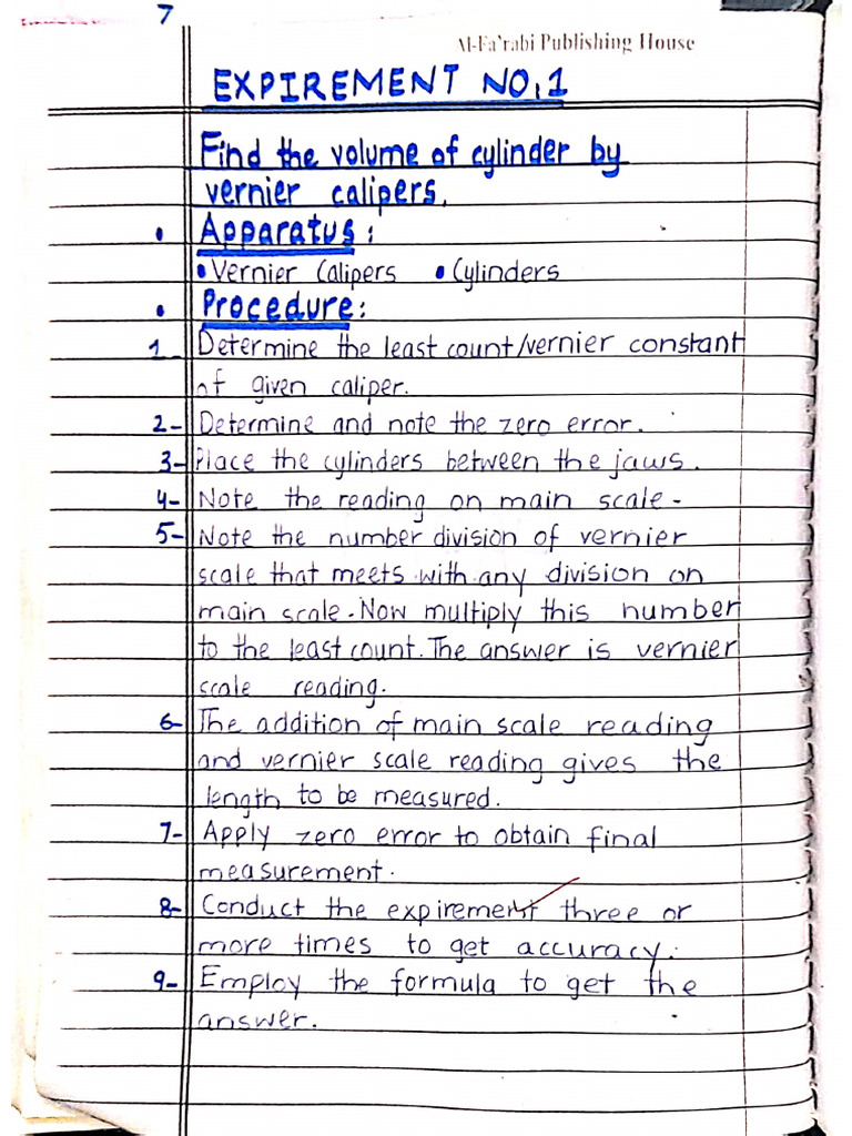 1st Year Practical | PDF