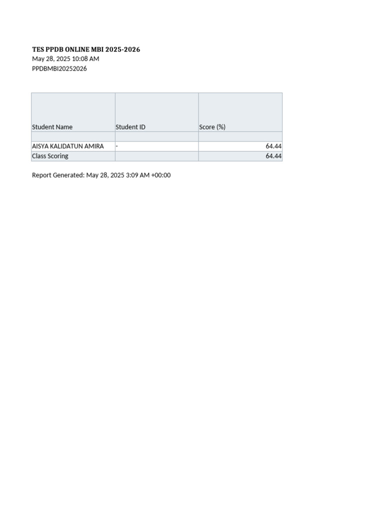 Class_2025_05_14__05_38_QZ_TES PPDB ONLINE MBI 2025-2026 | PDF