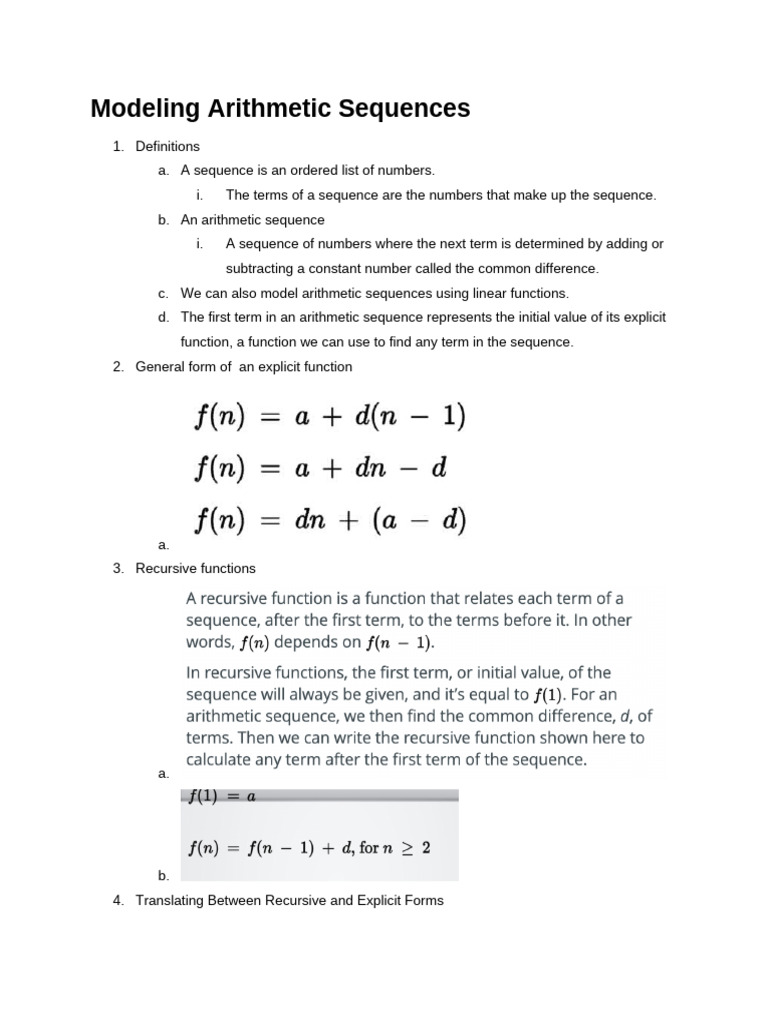 Arithmetic and Geometric Sequence | PDF