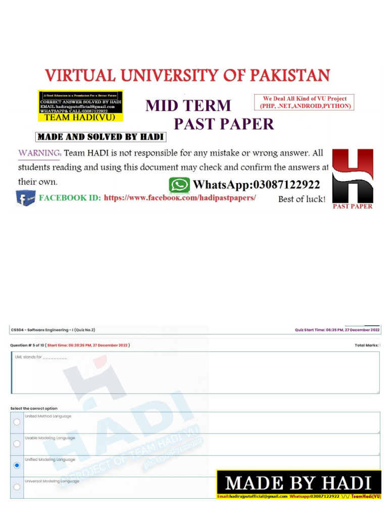 CS504 Midterm File 7 Solved by Team Hadi | PDF
