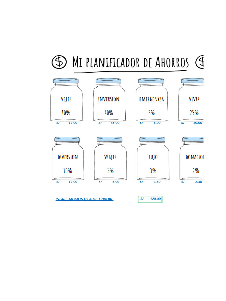 Planificador de Ahorros | PDF