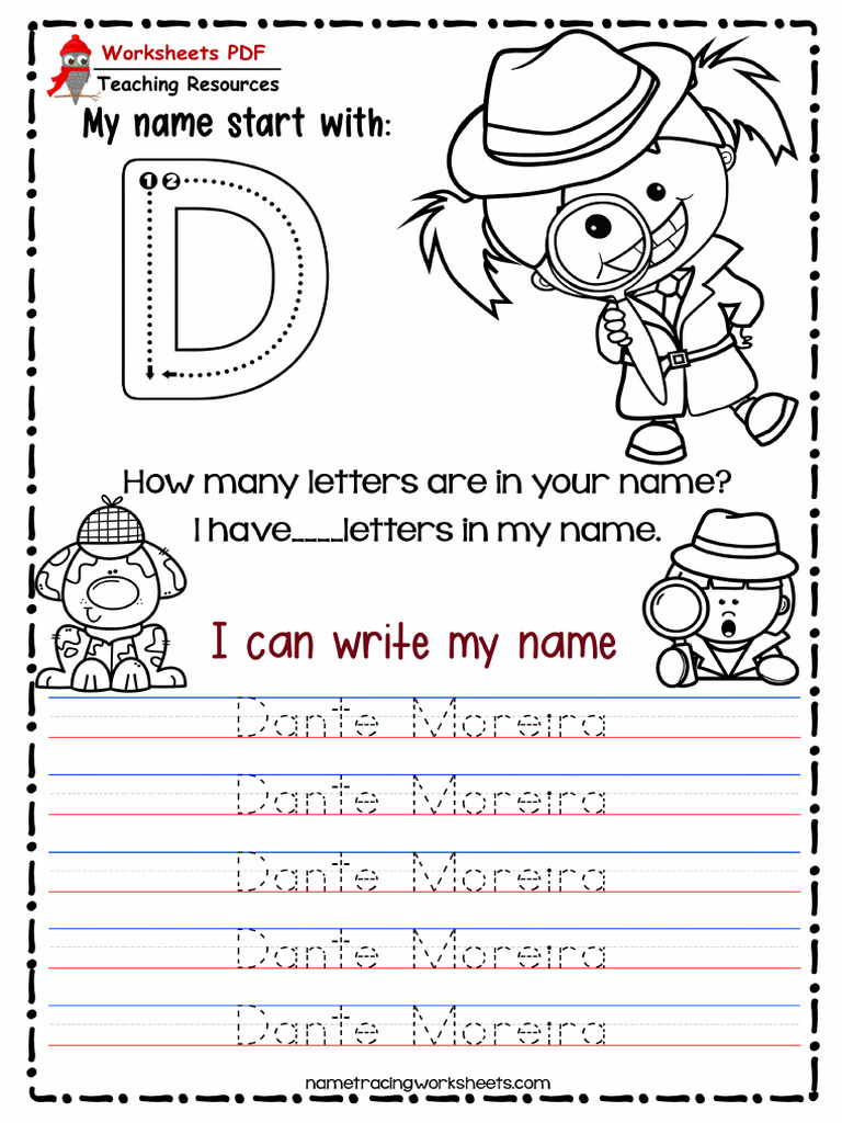Detective Name Tracing 29 | PDF