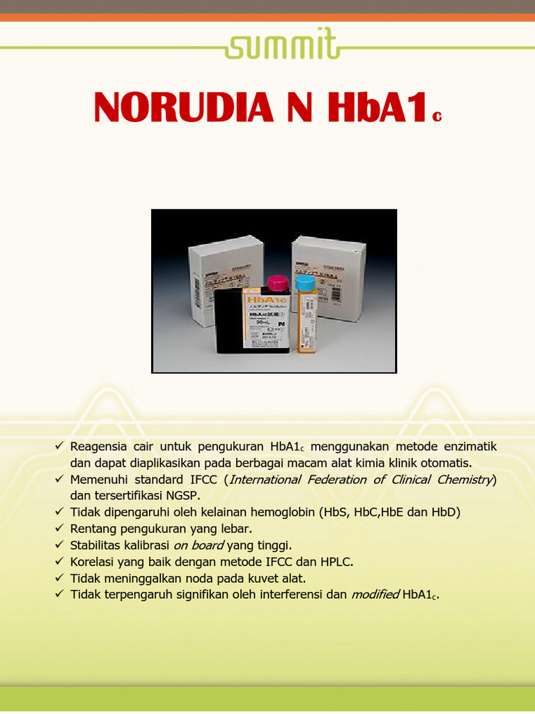 NORUDIA N HbA1C INDONESIA | PDF