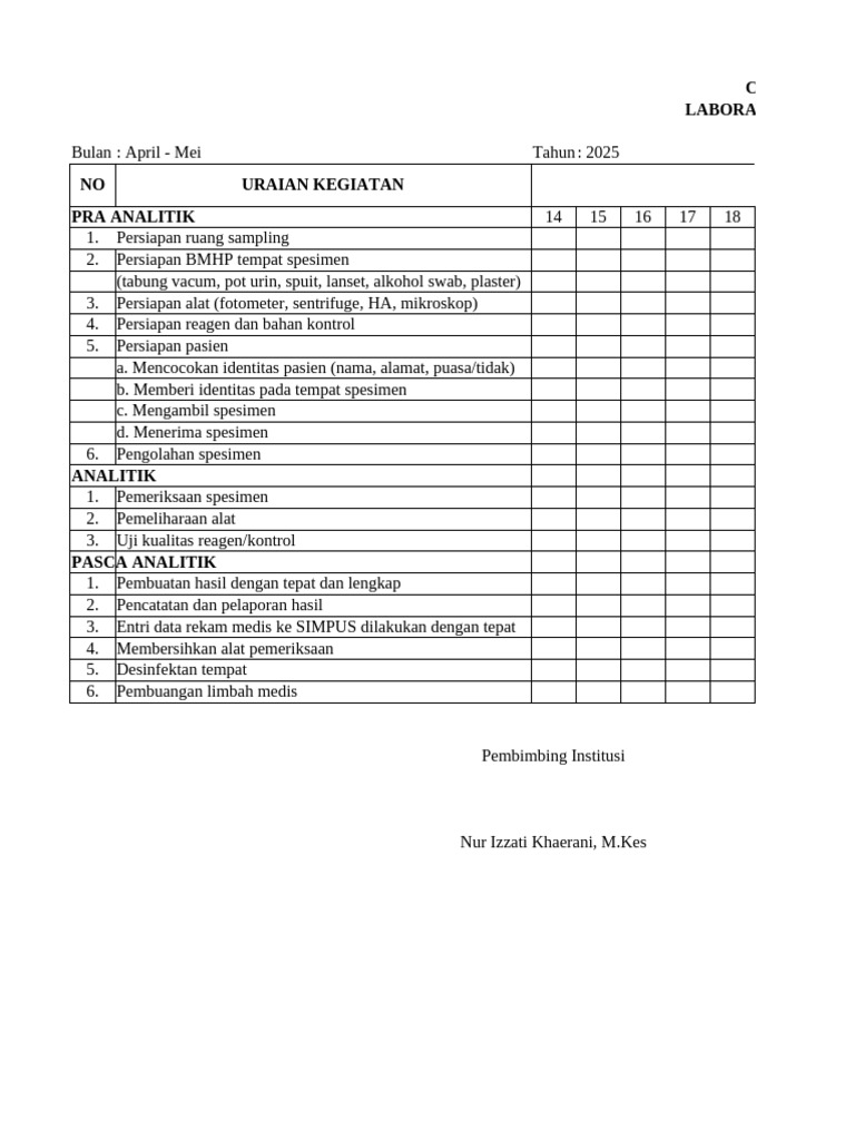 Checklist Validasi Hasil | PDF