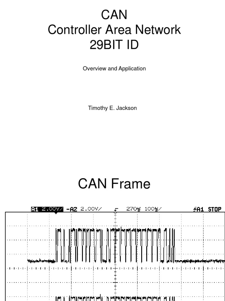 CAN Controller Area Network 29bit Id: Overview and Application | PDF ...
