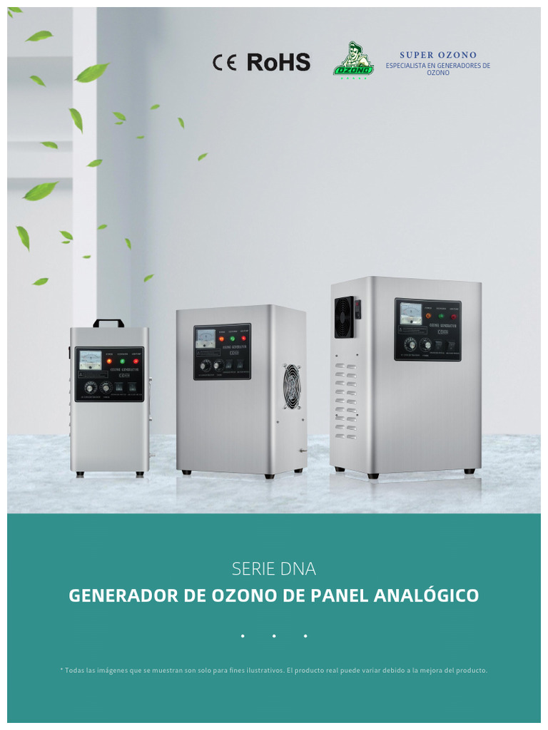 Generadores de Ozono Portátiles Eficientes | PDF | Esterilización ...