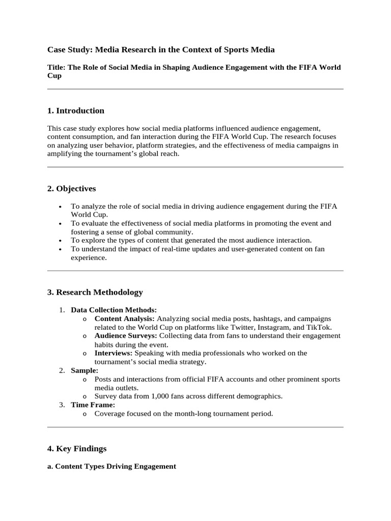 Case Study Media Research | PDF | Popular Culture & Media Studies ...