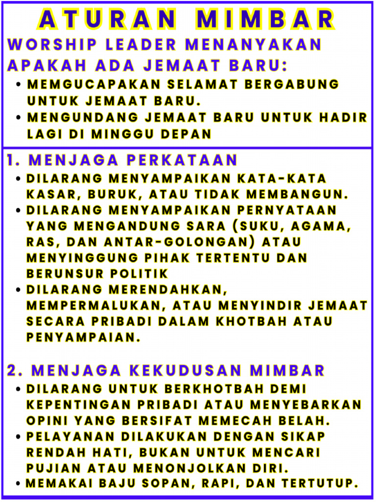 Pelaksanaan Mimbar | PDF