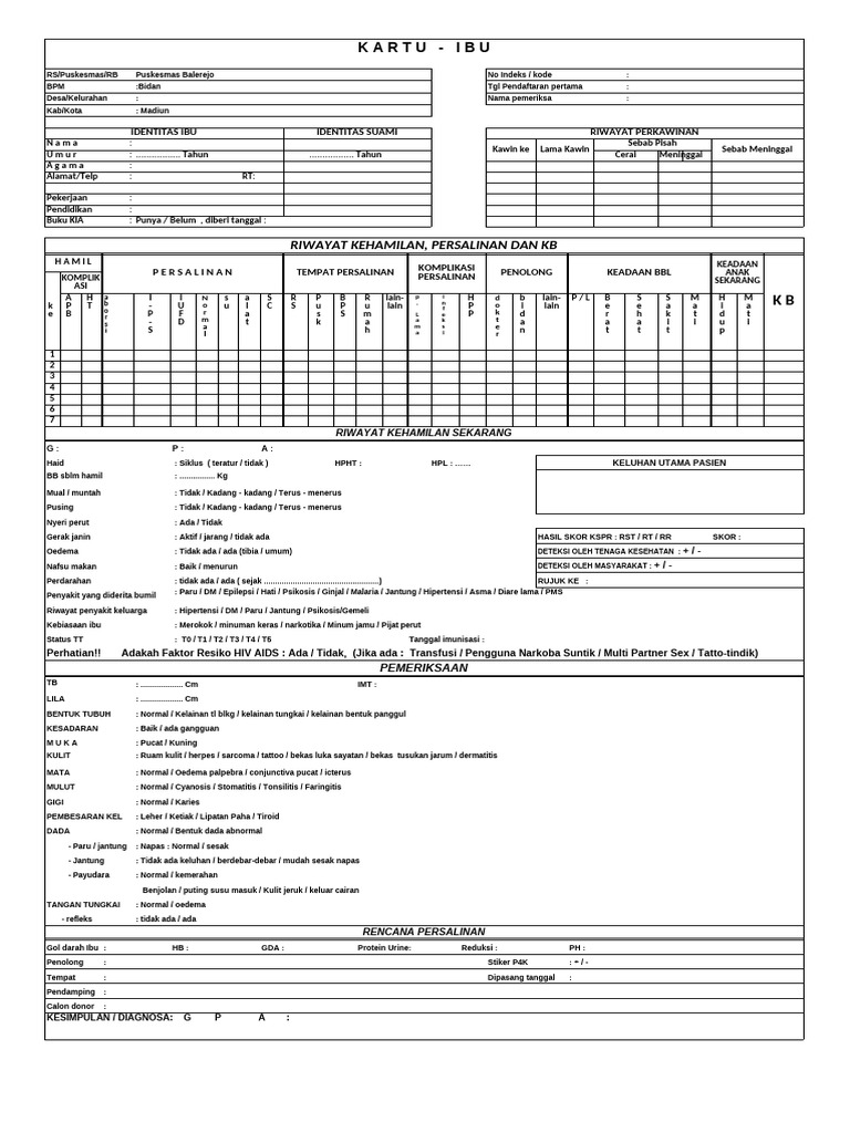 Kartu Ibu | PDF