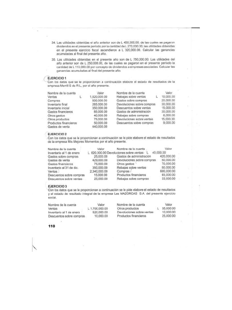 Ejercicios Capitulo 6 | PDF